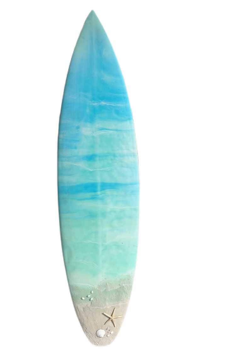 coastal epoxy resin surfboard – Kerenfineart