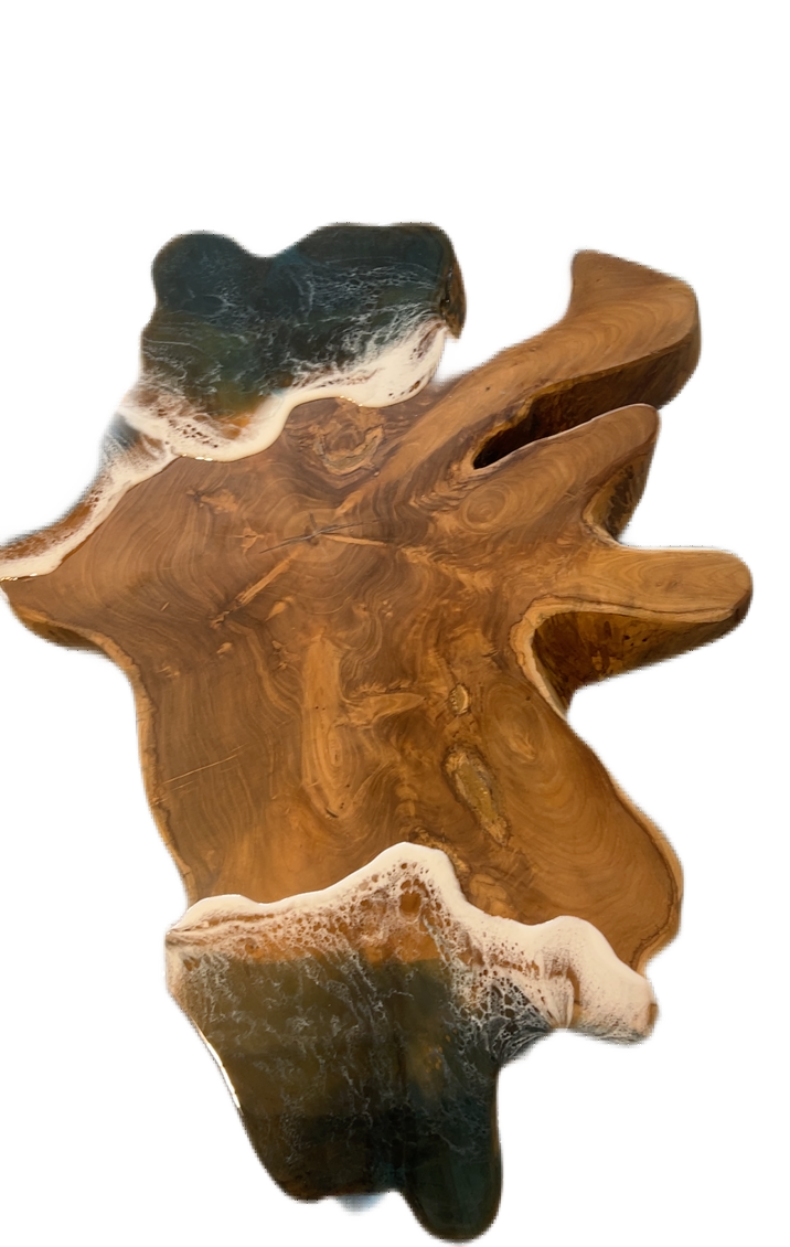 rain wood ocean art table – Kerenfineart